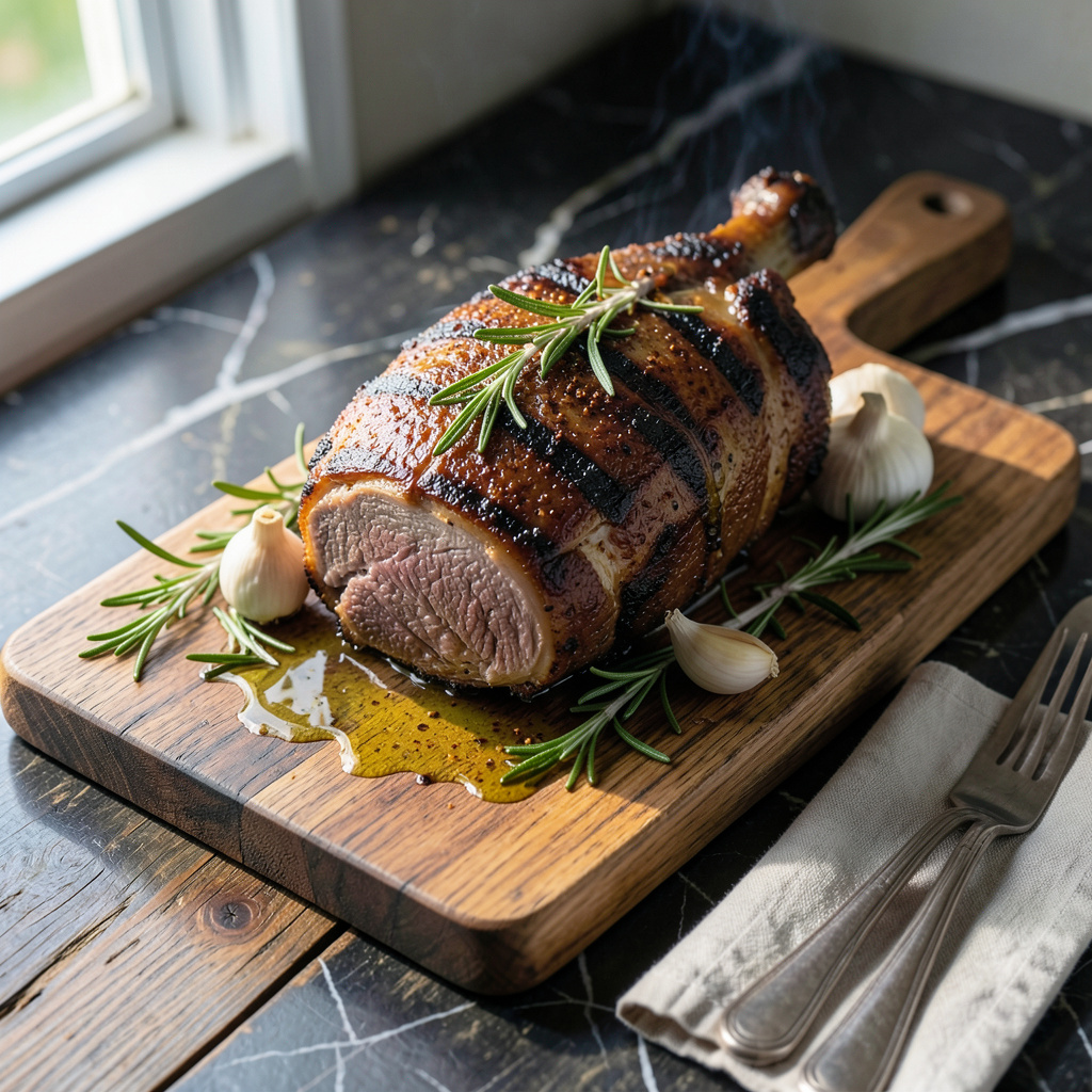 BBQ Lamb Leg Recipe Smoked: Tender Falls Off the Bone - Daily Cooking ...