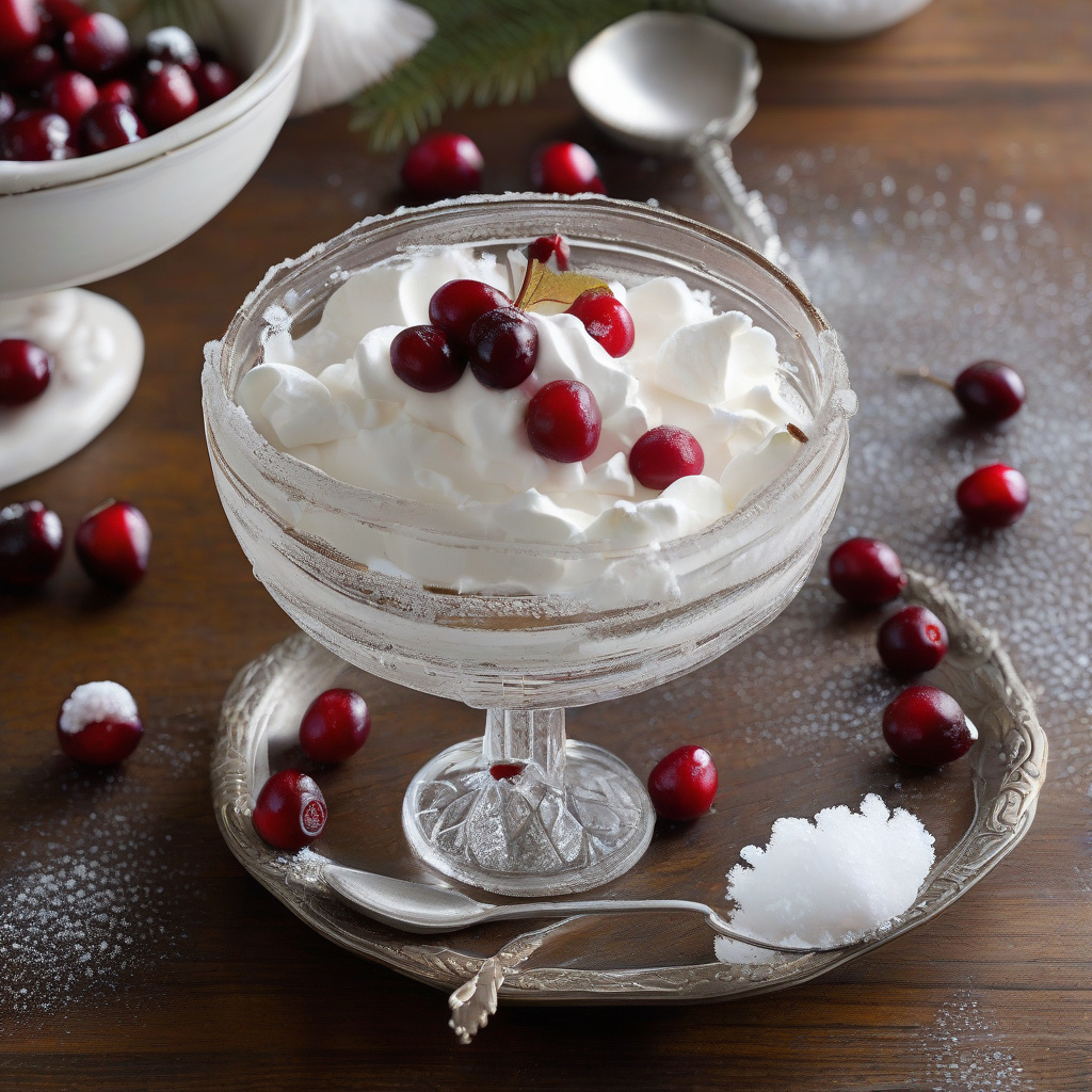 Cranberries in the Snow Recipe: Creamy Dessert with Tart Cranberries ...