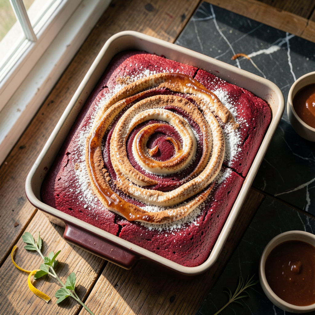 Red Velvet Honey Bun Cake Recipe: Swirled Cinnamon Sugar Delight ...