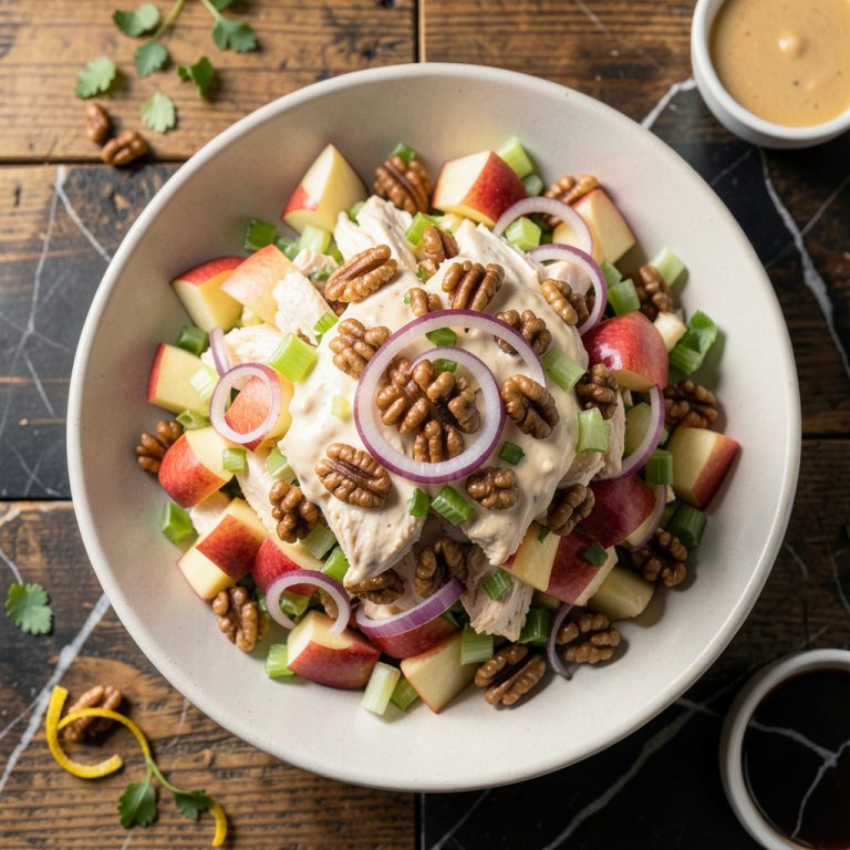 Apple Walnut Chicken Salad Recipe: Sweet, Crunchy and Creamy Delight ...