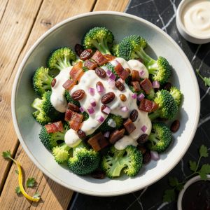 Broccoli Salad Recipe With Bacon and Raisins: Sweet Savory Crunch in ...
