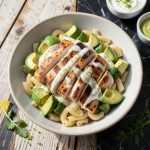 California Chicken Cafe Pasta Salad Recipe: Copycat Creamy Avocado ...
