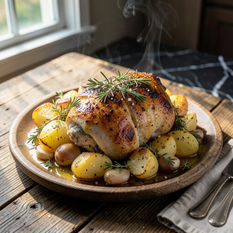 Chicken and Potatoes Slow Cooker Recipe: Hands-Off Herb-Infused Feast ...