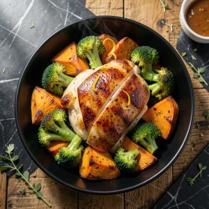 Chicken Sweet Potato and Broccoli Recipe: Sheet Pan Dinner with ...