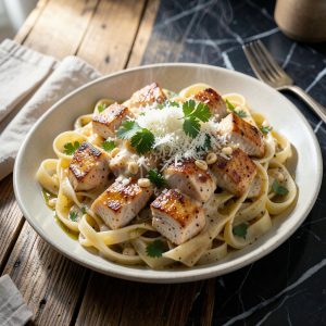 Crock Pot Garlic Parmesan Chicken Pasta Recipe: Slow-Cooked Creamy ...