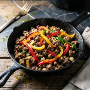 Ground Beef Peppers Recipe: Sizzling Skillet Flavor with Sweet Bell ...