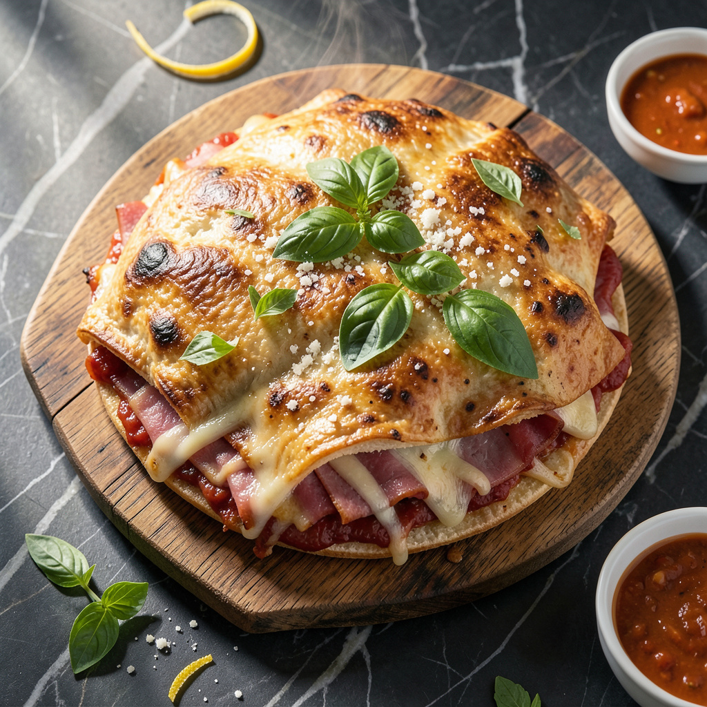 Ham And Cheese Calzone Recipe: Stuffed With Gooey Melty Perfection ...