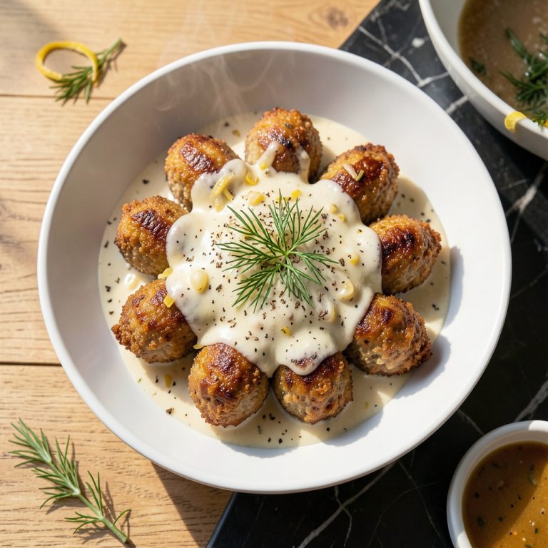 IKEA Chicken Meatballs Recipe: Swedish-Style Creamy Dill Sauce - Daily ...