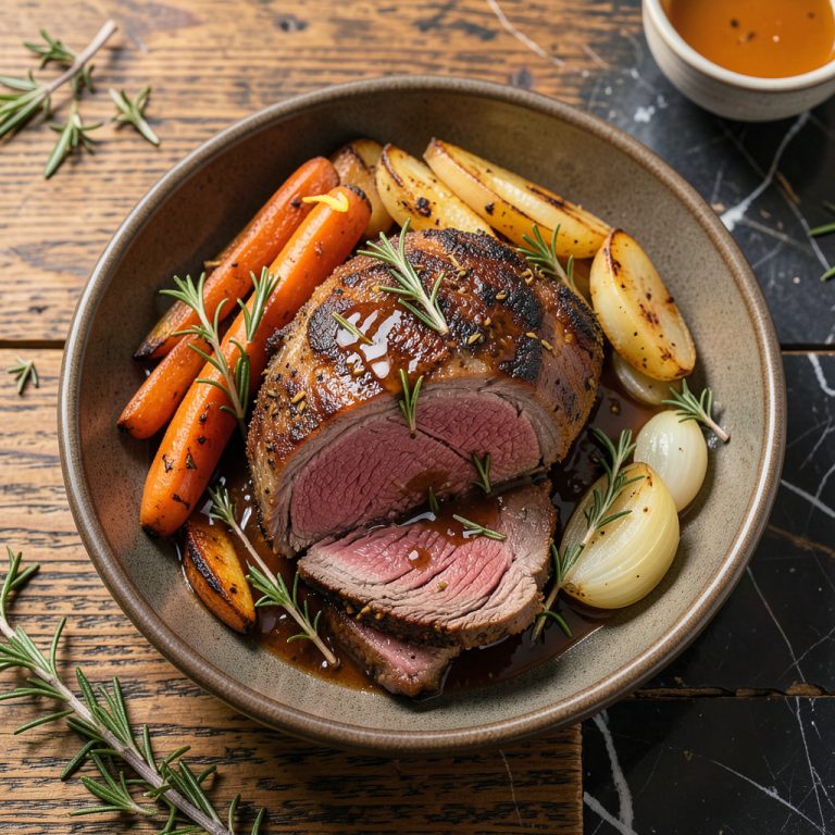 Pioneer Woman Roast Beef Recipe: Garlic-Herb Crust With Medium-Rare ...