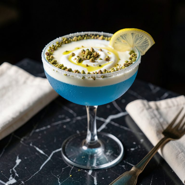 Pistachio Martini Recipe With Blue Curacao: Nutty Citrus Elegance in a ...