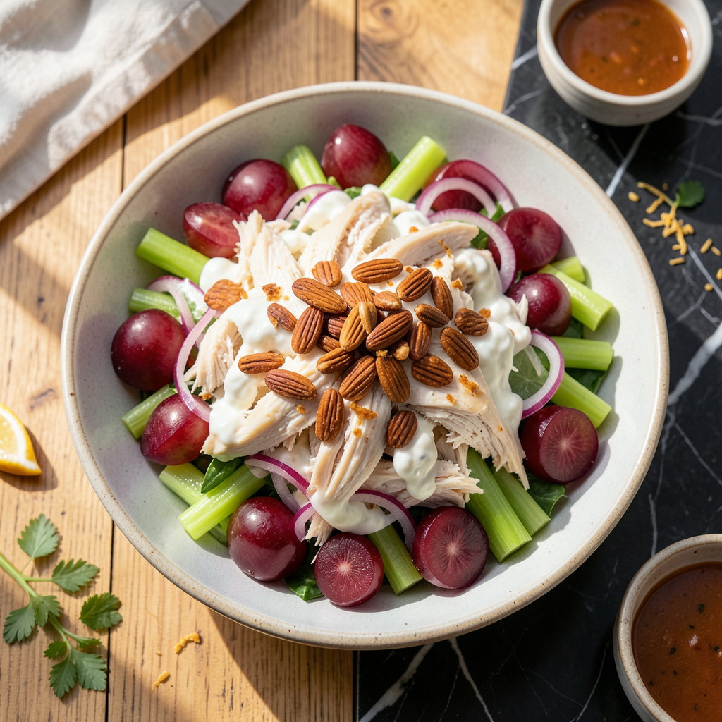 Protein Chicken Salad Recipe: High-Protein Lunch Without the Mayo ...