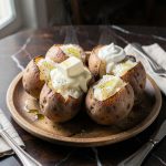 Restaurant Baked Potato Recipe: Crispy Skin and Fluffy Centers - Daily ...