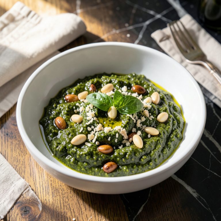 Roasted Garlic Pesto Recipe: Nutty Basil Blend With Deep Umami - Daily ...