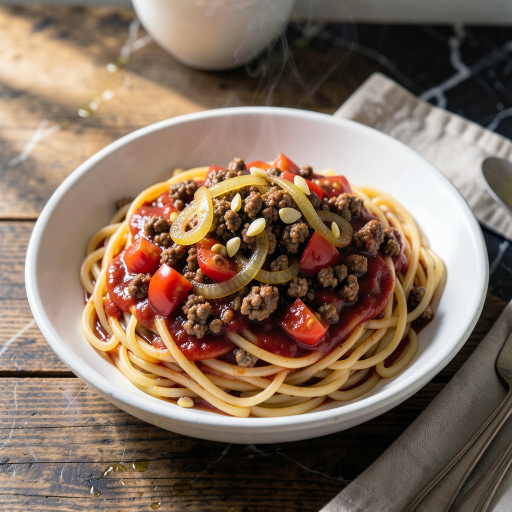 Simple Spaghetti Recipe With Ground Beef: One-Pot Weeknight Family ...