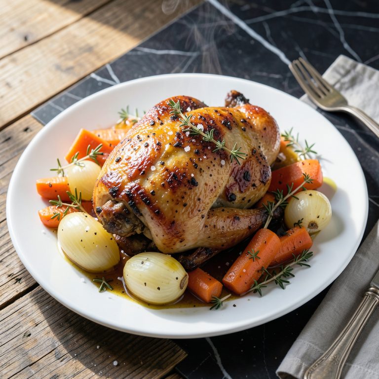Slow Cooker Roast Chicken Recipe: Hands-Free Herb-Infused Succulence ...