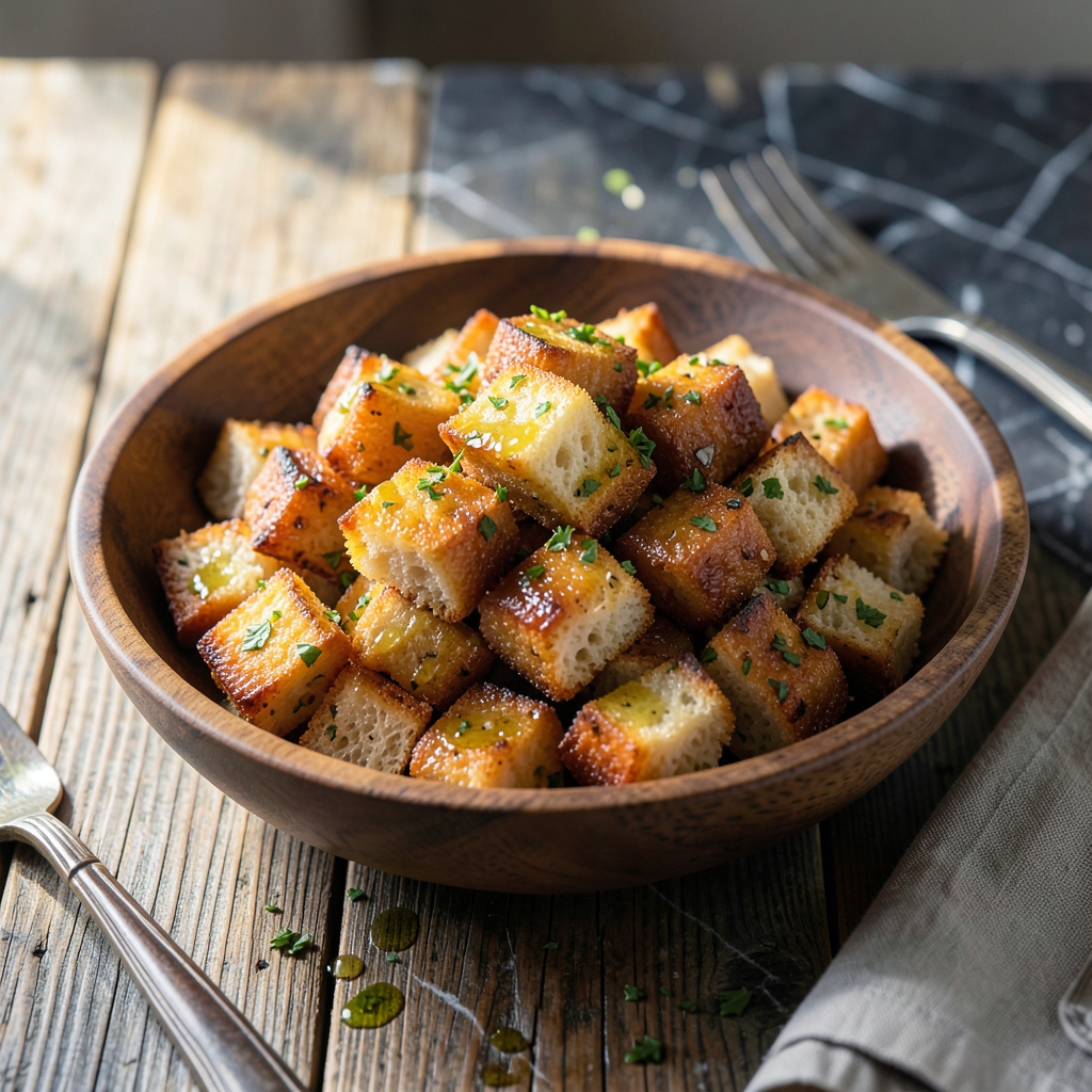 Texas Roadhouse Crouton Recipe: Buttery Garlic Crunch for Salads ...