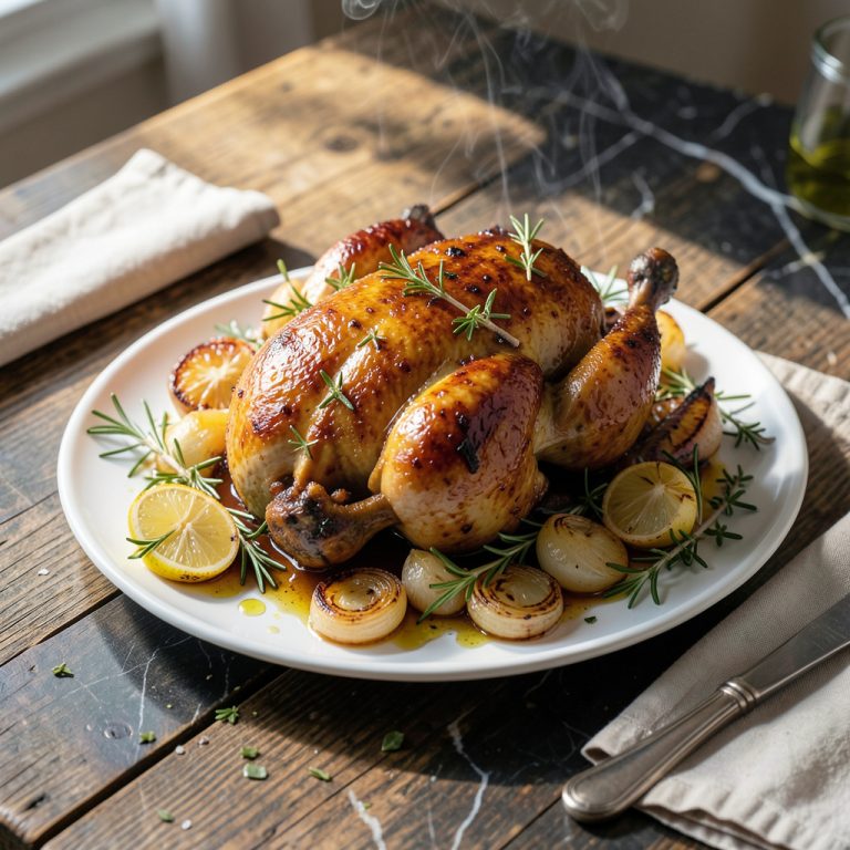 Thanksgiving Roasted Chicken Recipe: Herb-Crusted Holiday Centerpiece ...