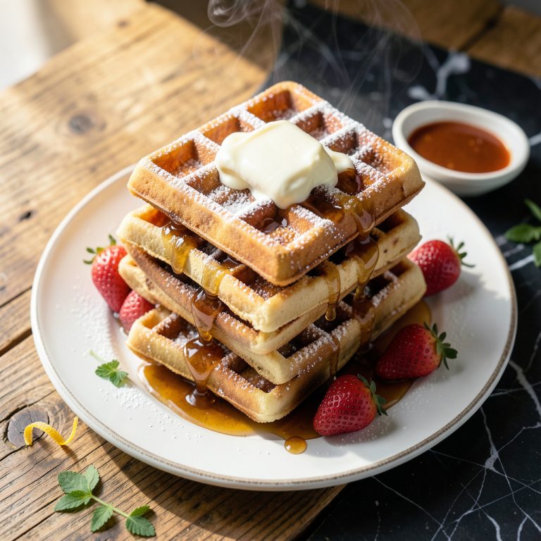 Waffle Recipe Without Baking Powder: Fluffy Stacks With Whipped Egg ...